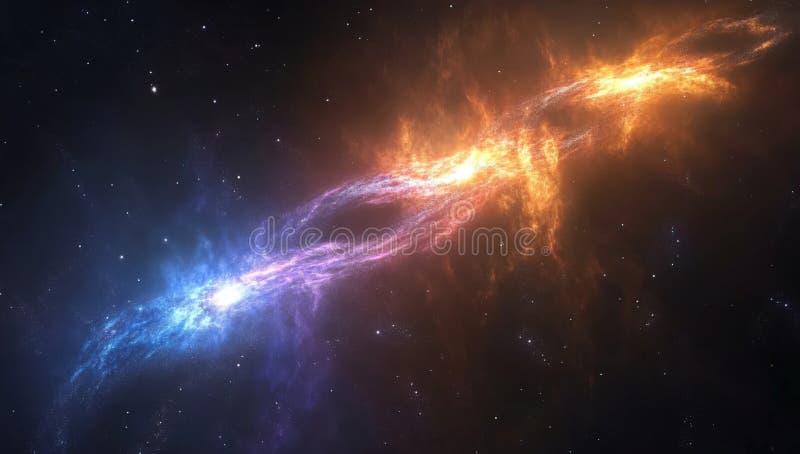 An Artists Detailed Impression of the Beautiful Milky Way Galaxy in ...
