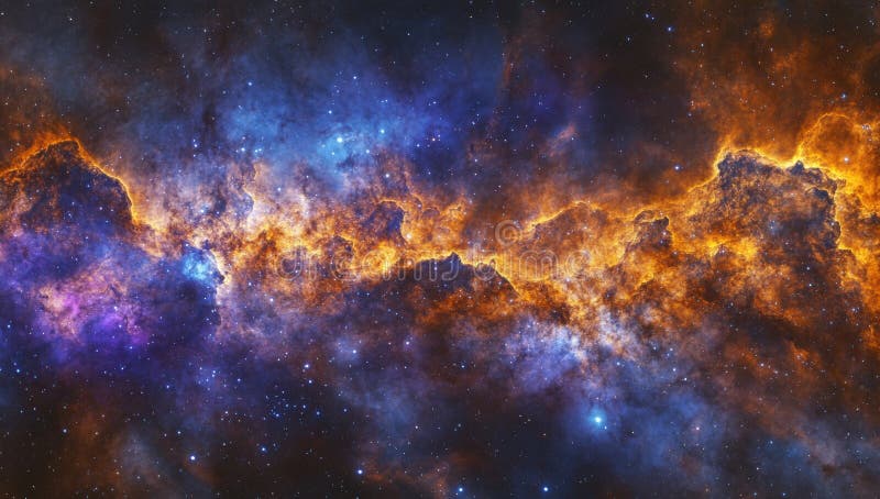 An Artists Detailed Impression of the Beautiful Milky Way Galaxy in ...