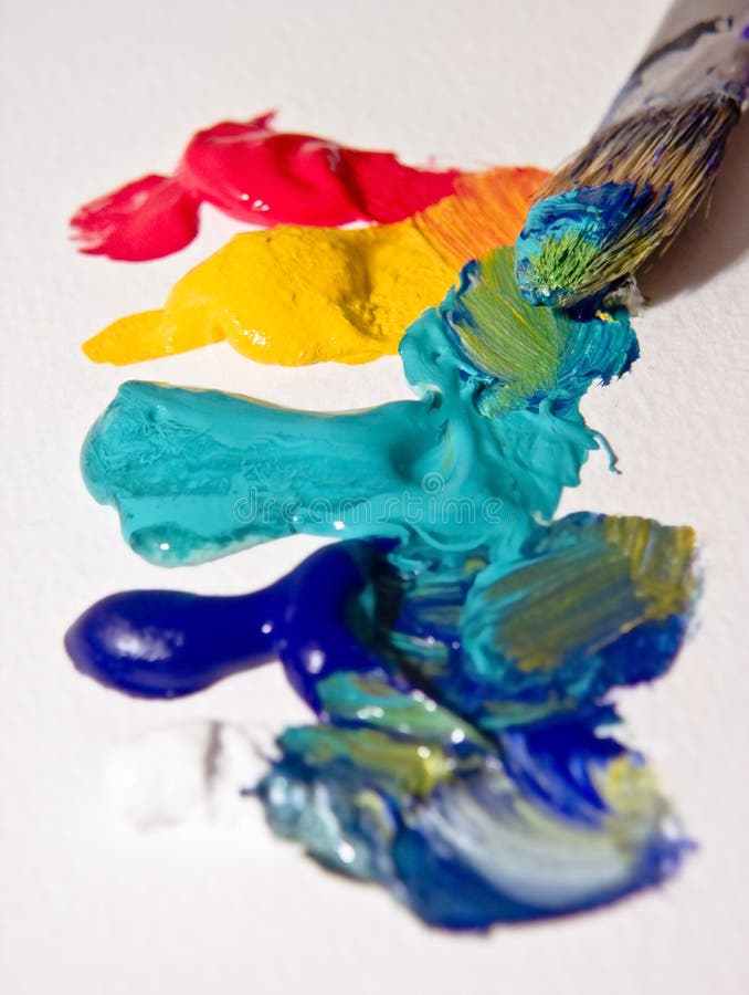 Artists Paint stock image. Image of acrylic, bristles - 5097297