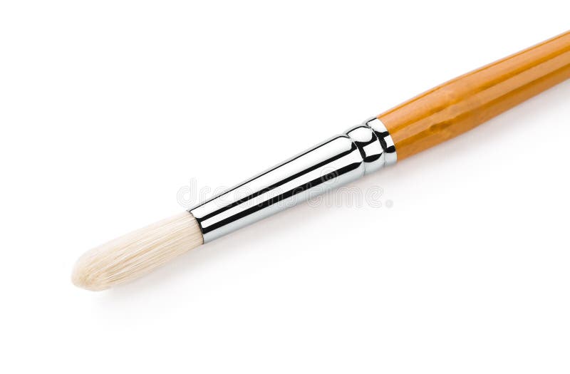 Single artists paint brush stock photo. Image of brush - 11614042