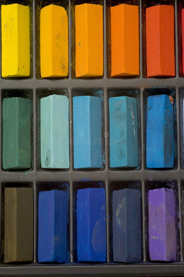 Artists pastels stock photo. Image of drawing, crafts - 113072880