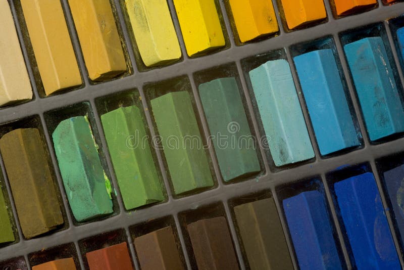 Artists pastels stock image. Image of chalks, crafts - 158244107