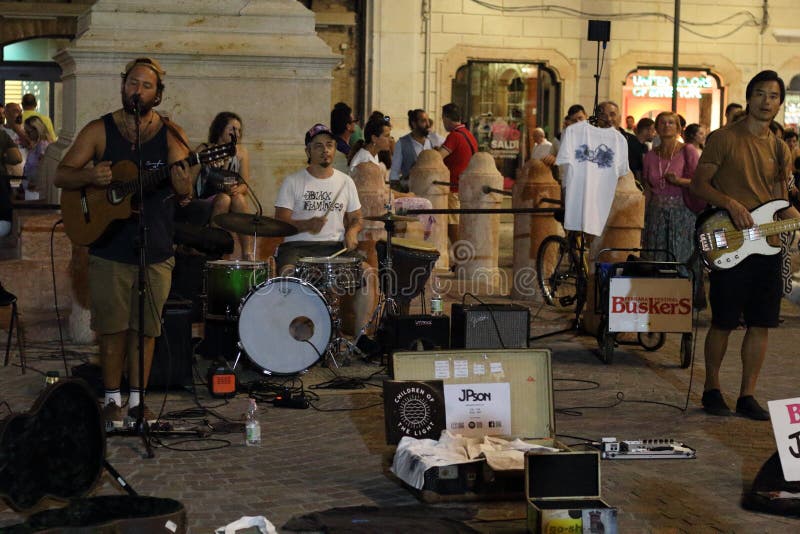 Artists Perform in the Street. Buskers Festival Editorial Image - Image ...