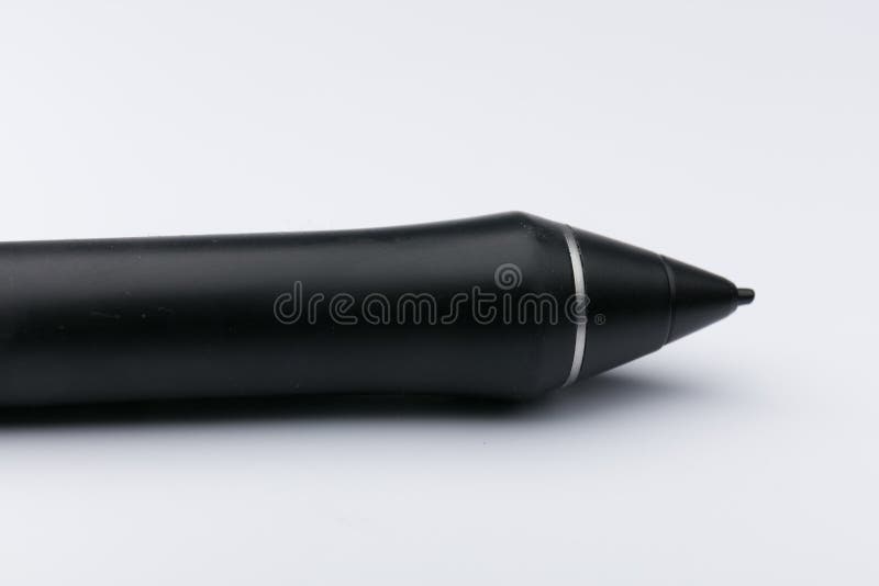 Artists Tablet Stylus on White Background Stock Image - Image of white ...