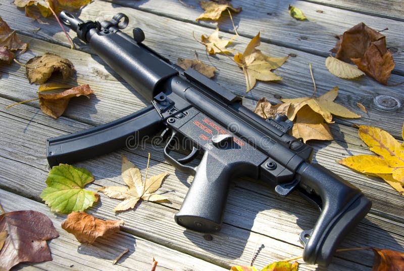 Artitistic sub machine gun stock image. Image of carbine - 3781451