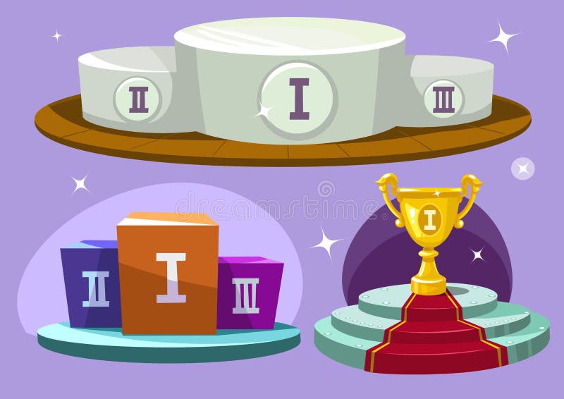 Cartoon Winners Podium Stock Illustrations – 837 Cartoon Winners Podium ...