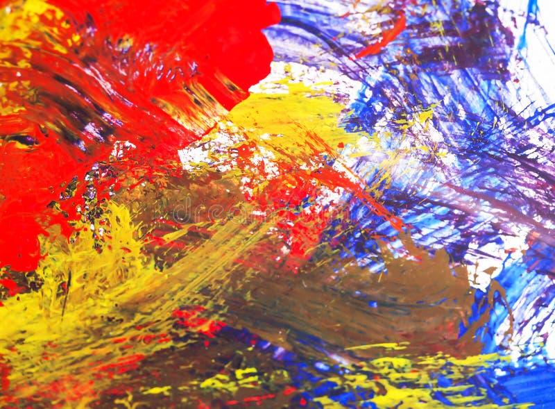 Arts Acrylic Painting on Paper Background Abstract Texture Stock Image ...