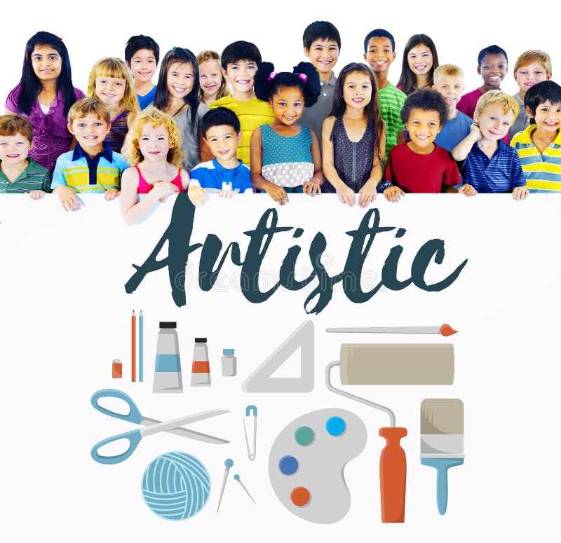 Arts and Craft Artistic Artist Design Ideas Concept Stock Image - Image ...