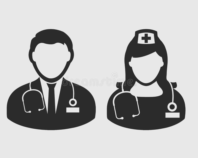 Verpleegster. Zuster-pictogram. Verplegingsvector. Verplegingspictogram ...