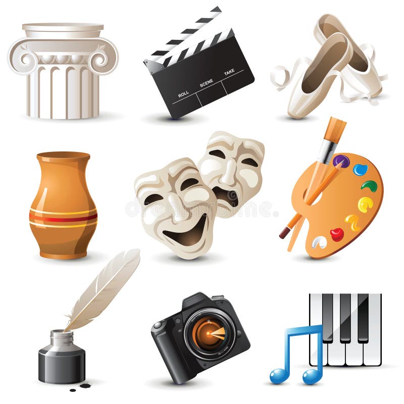 Multimedia icons stock vector. Illustration of button - 13851712