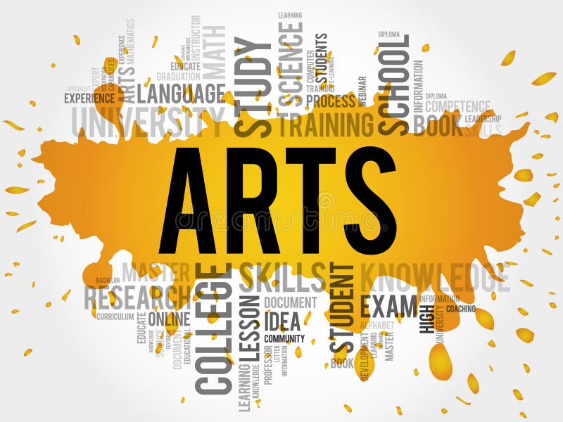 ARTS word cloud stock illustration. Illustration of artist - 201665460