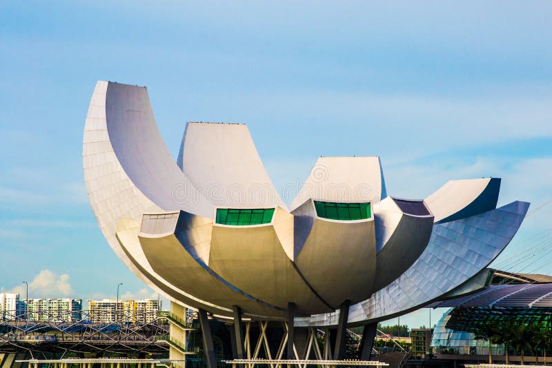 ArtScience-Museum in Singapur Marina Bay Sands Redaktionelles Stockfoto ...