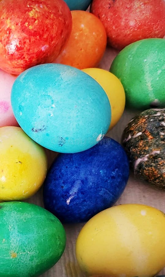 Artsy and Colorful Easter Eggs Stock Photo - Image of eggs, color ...
