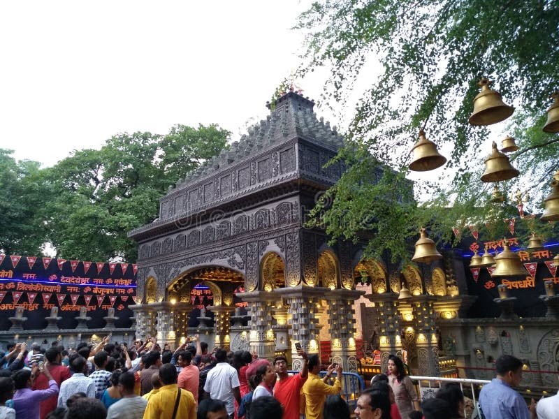 A Sample Pandal while the Festive Season of Bengal Stock Image - Image ...