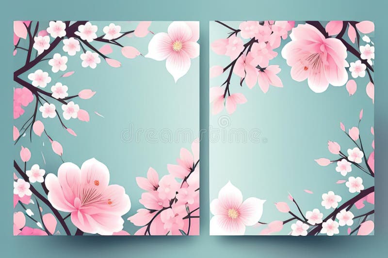 Artwork Block with Cherry Blossoms Background at 14-6-2024 Stock ...