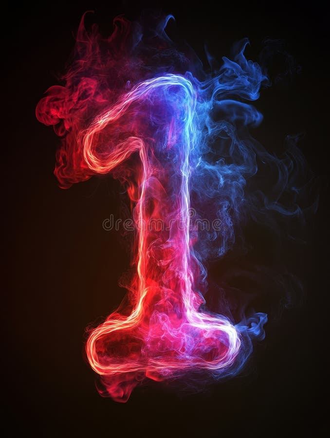 This Artwork is Called Fiery Number One, Smoke Background, Abstract ...