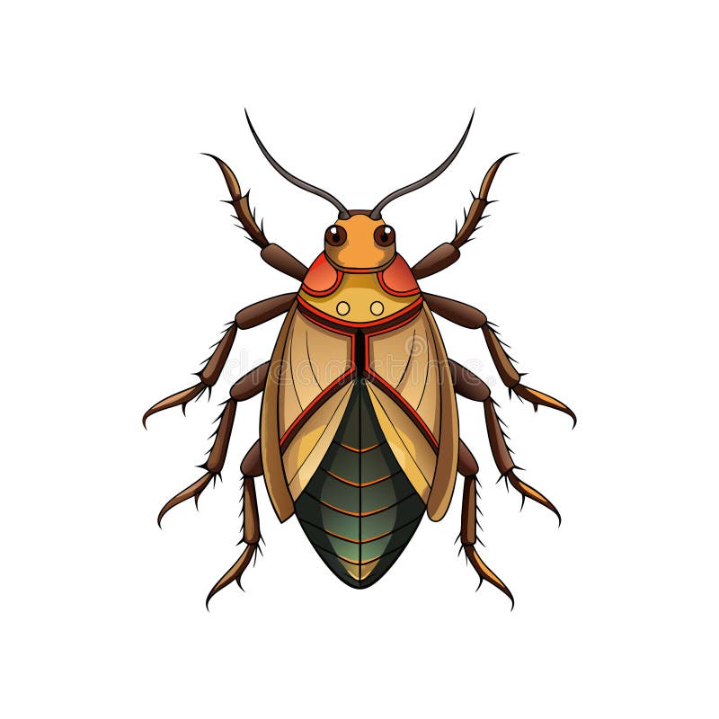 Realistic Artwork of Giant Water Bug in Natural Habitat Stock Photo ...