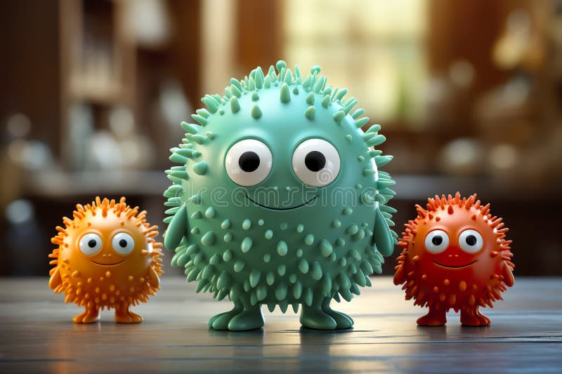 The Artwork Captures a Funny Virus in 3D, Turning the Dreaded Bacteria ...