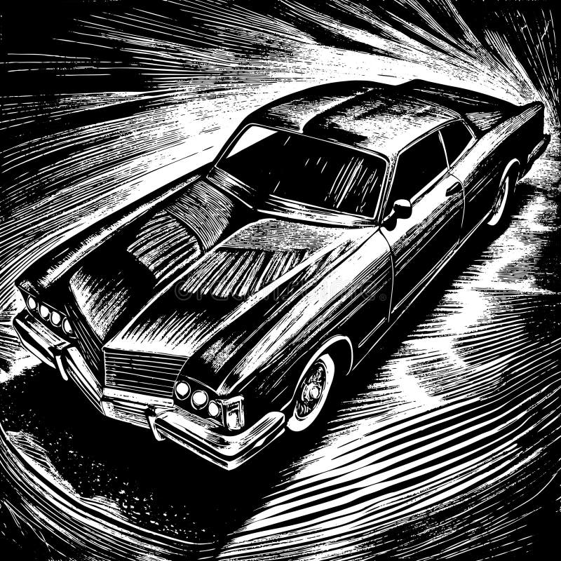 Artwork of car stock vector. Illustration of hybrid - 329513096