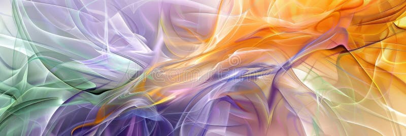 Artwork with Colorful Flowing Smoke Creates a Harmonious Visual, Unique ...