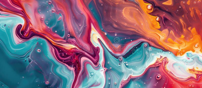 The Artwork Combines Vibrant Hues in a Dynamic Design, Creating a ...