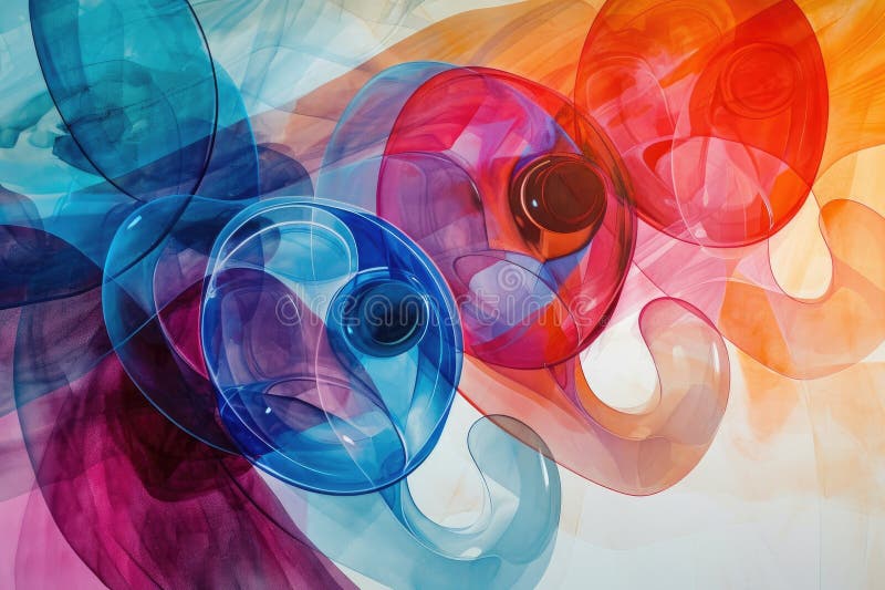 An Artwork Consisting of a Vibrant and Abstract Painting that Showcases ...