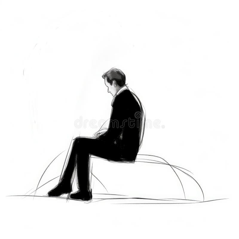 Matthew Figure in Minimalist One-line Style Stock Illustration ...