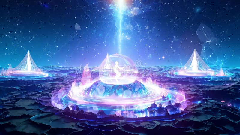 Explore a Cosmic Landscape with an Energy Sphere, Discovering ...