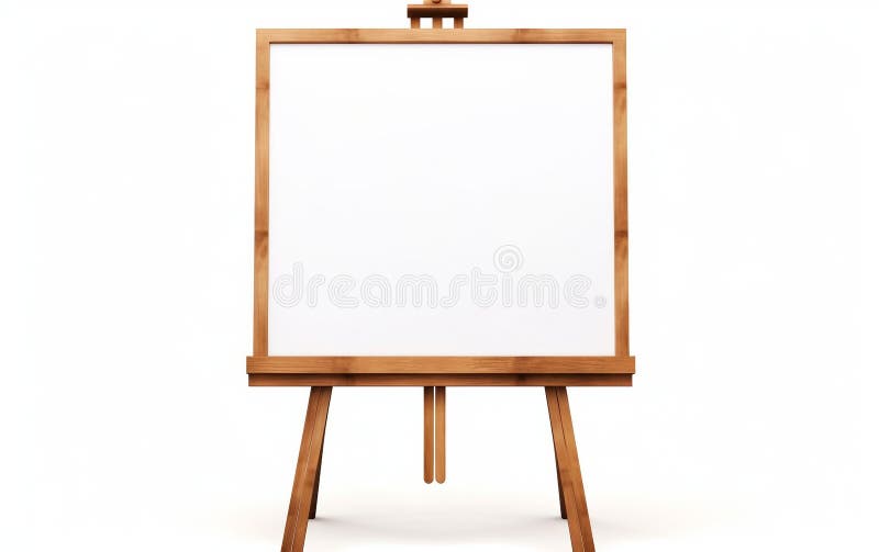 Artwork Display Stand on White Background Stock Illustration ...