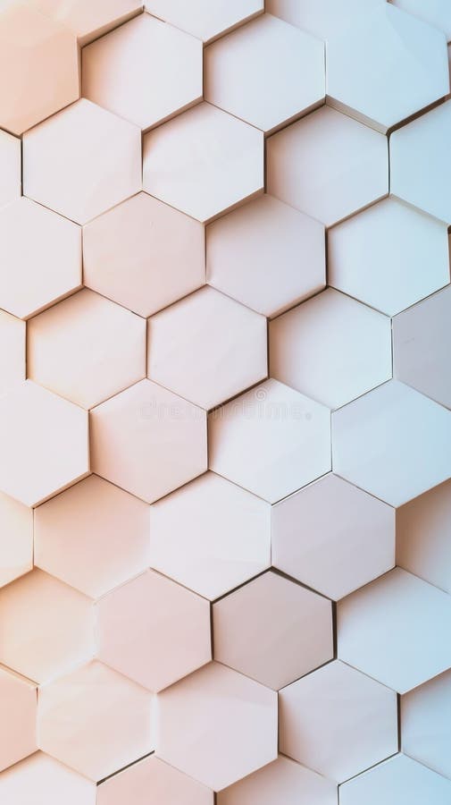 This Artwork Displays a Captivating Hexagonal Pattern Stock Image ...