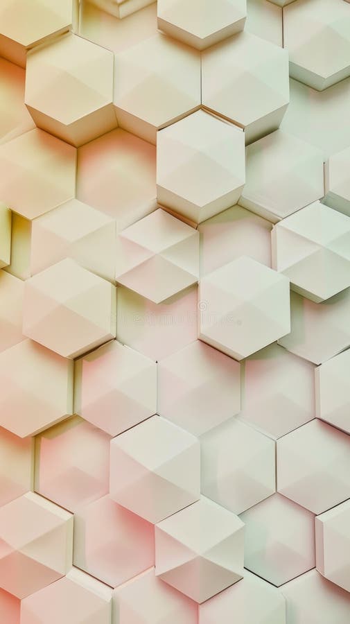 This Artwork Displays a Captivating Hexagonal Pattern Stock Photo ...