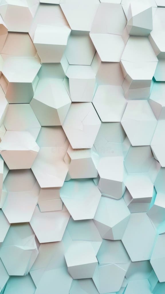This Artwork Displays a Captivating Hexagonal Pattern Stock Photo ...