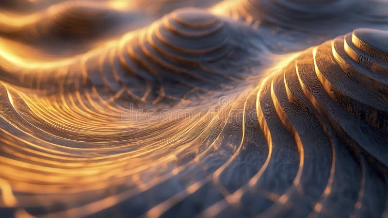 Resonant Waves Visualization Abstract Art Digital Design Glowing ...