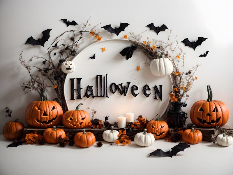The Artwork Expressing Halloween As Its Centerpiece Stock Photo - Image ...