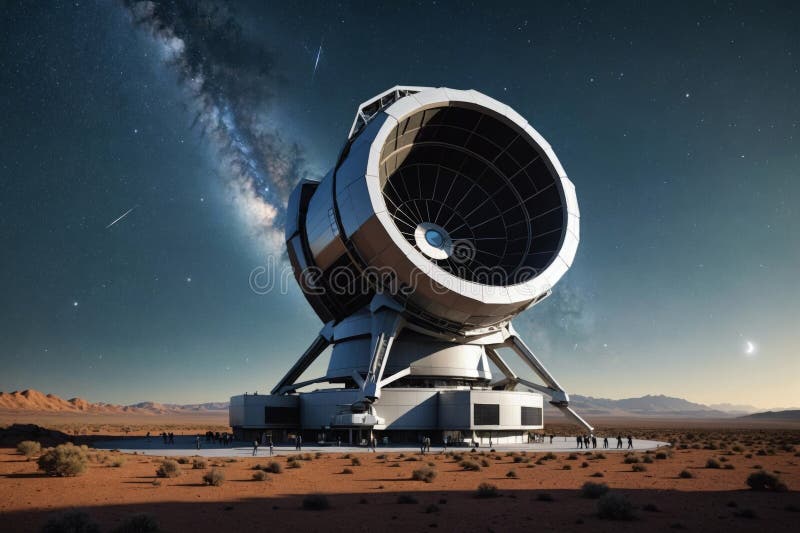 Artwork of the Extremely Large Telescope Stock Illustration ...