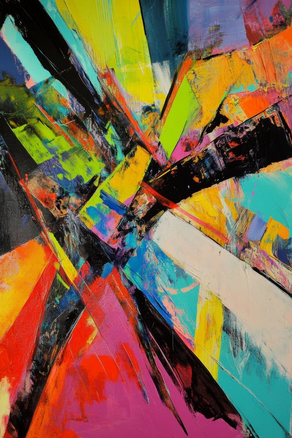 The Artwork Features a Burst of Colors Colliding in an Energetic ...