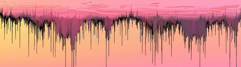 Abstract Digital Art with a Pink and Yellow Gradient Background ...