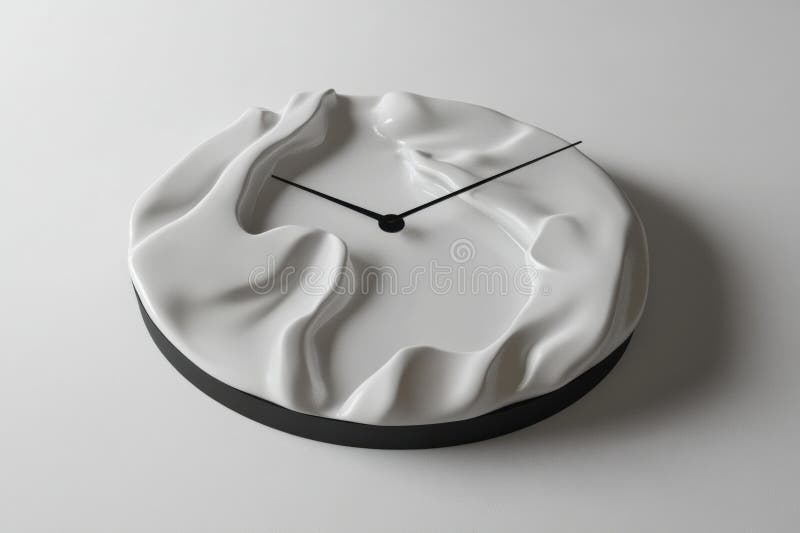 This Artwork Features a Clock with Melting Hands, Creatively ...