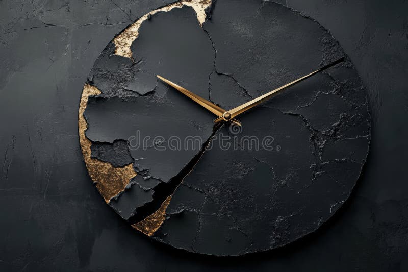 This Artwork Features a Clock with Melting Hands, Depicting the Concept ...