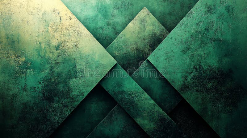 Poster with Different Intersecting Geometric Shapes Stock Illustration ...