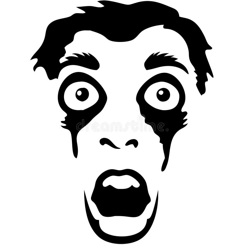 Distressed Face Expression Vector Art for Emotional Design Projects ...