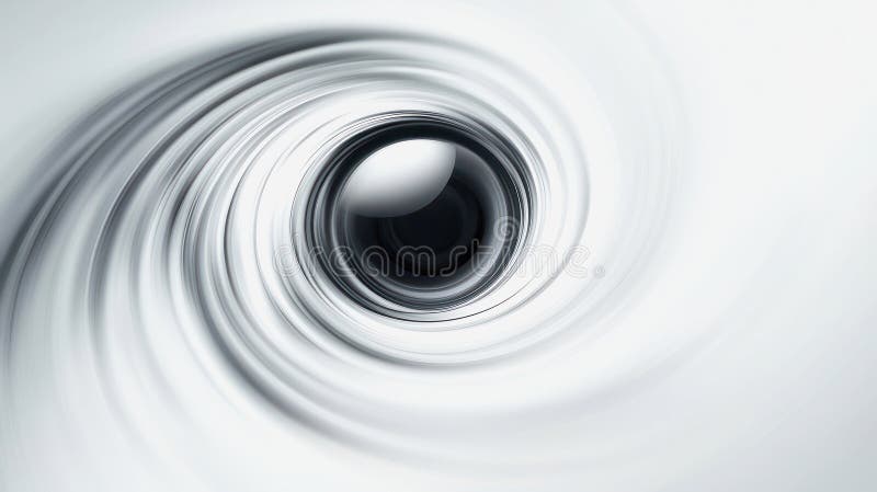 Dark Swirling Pattern with a Vortex Effect in a Monochrome Color Scheme ...