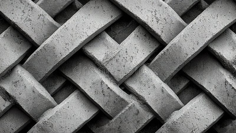 Intricate Gray Woven Pattern Showcasing Texture and Form in a Modern ...