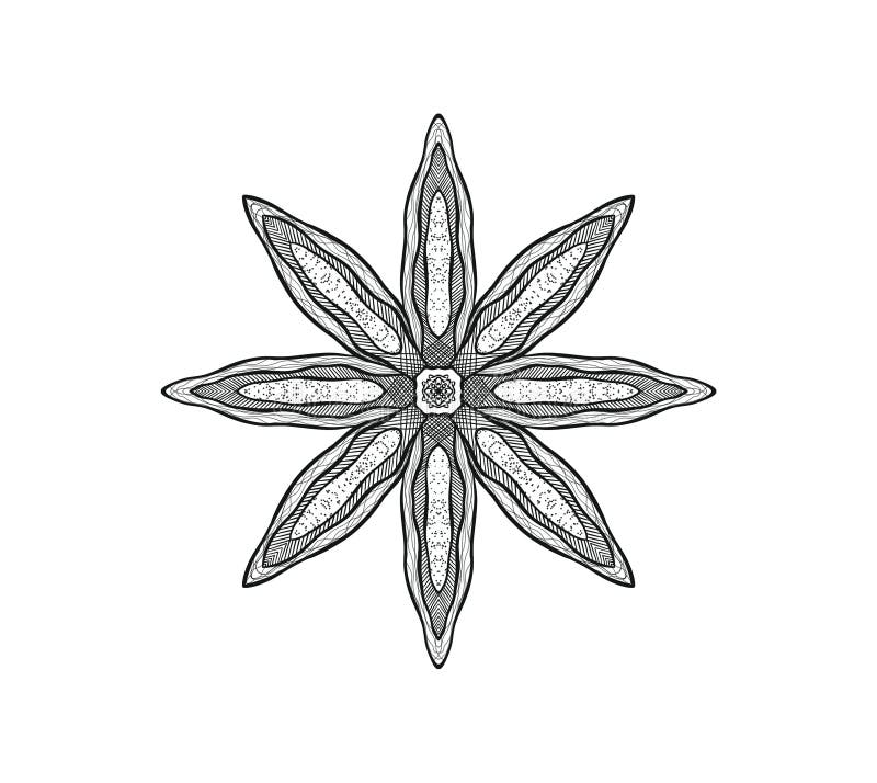 This Artwork Features an Intricate Design Showcasing a Beautiful Star ...