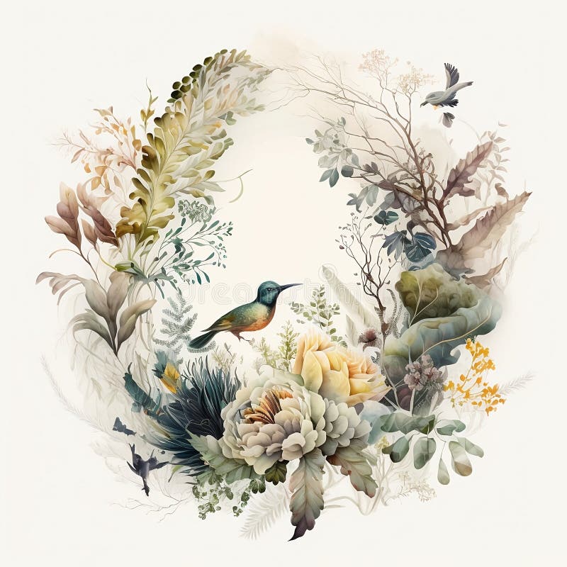 Artwork Features Intricate Designs Inspired by the Natural World. Stock ...