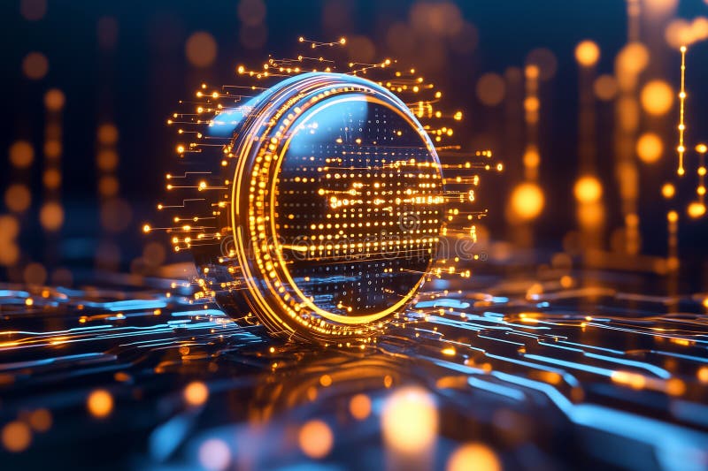 This Artwork Features Luminous Circuits and Particles that Highlight ...