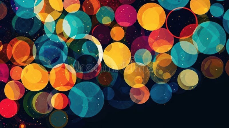 A Series of Colorful Overlapping Circles Created with Generative AI ...