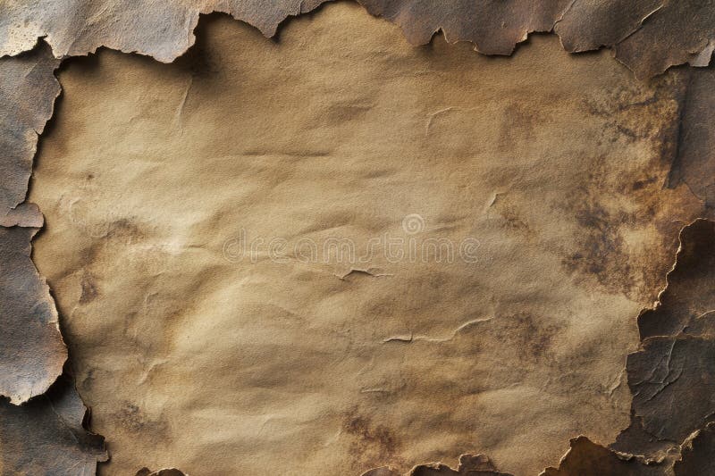 This Artwork Features a Piece of Ancient Paper Characterized by Its ...