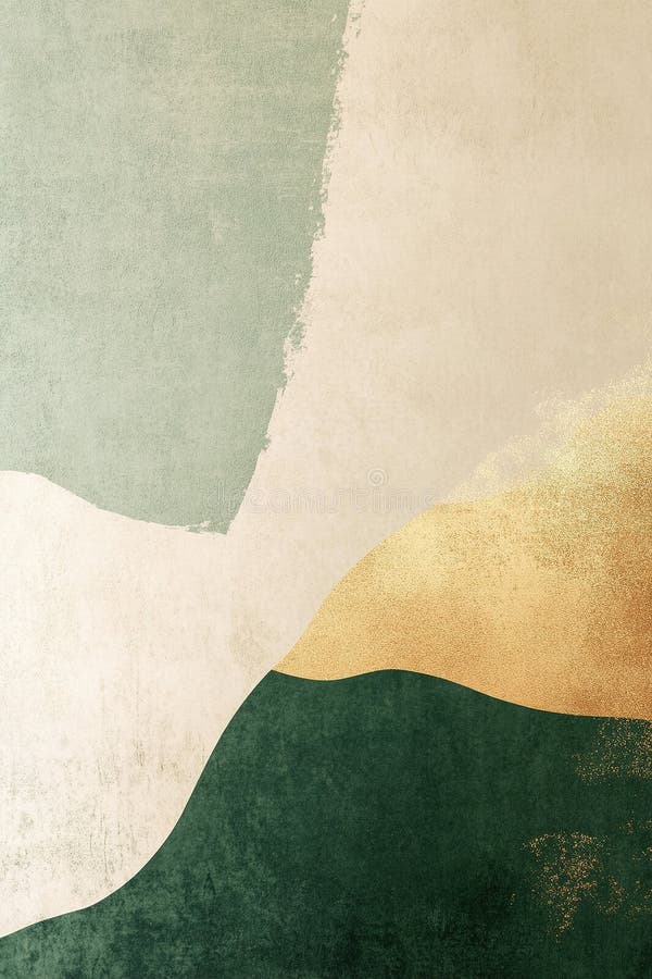 This Artwork Features a Refined Gradient Blending Muted Sage Green into ...