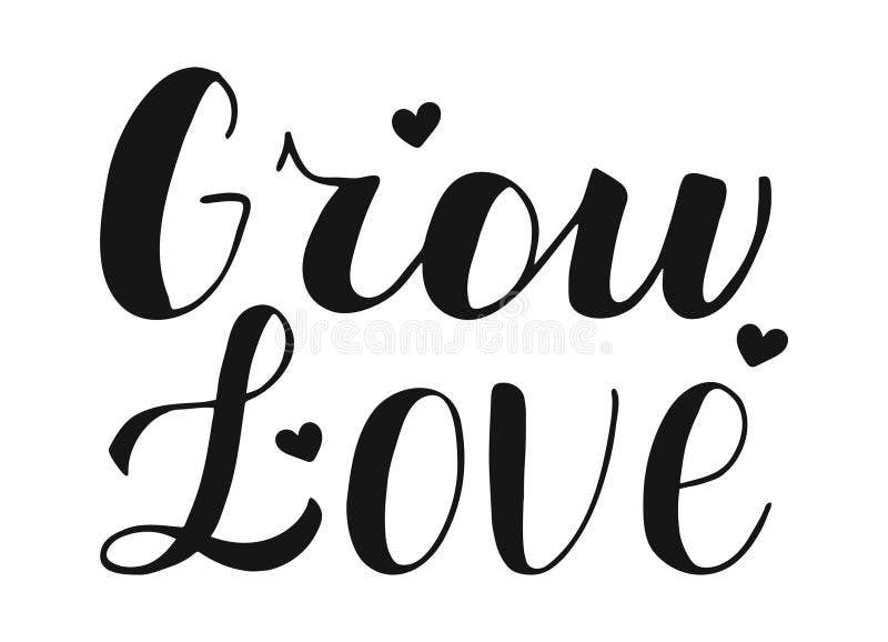 The Artwork Features Spring-themed Calligraphy Lettering that Reads ...